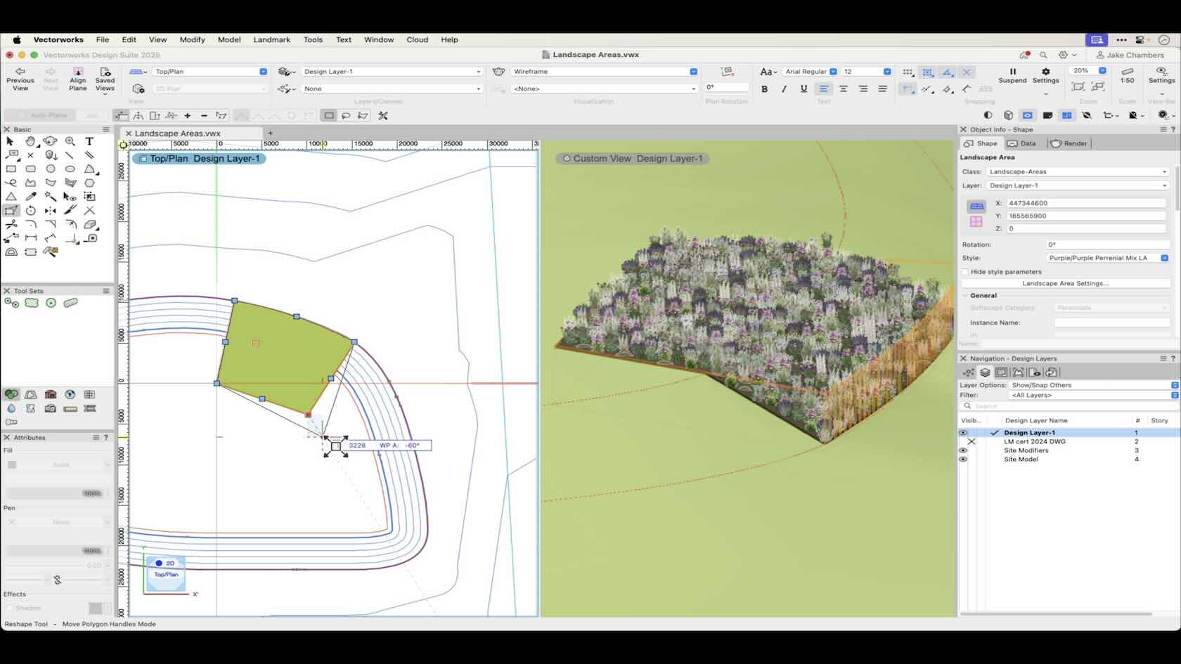 LANDSCAPE AREAS - DRAWING A LANDSCAPE AREA 2025 | Vectorworks University