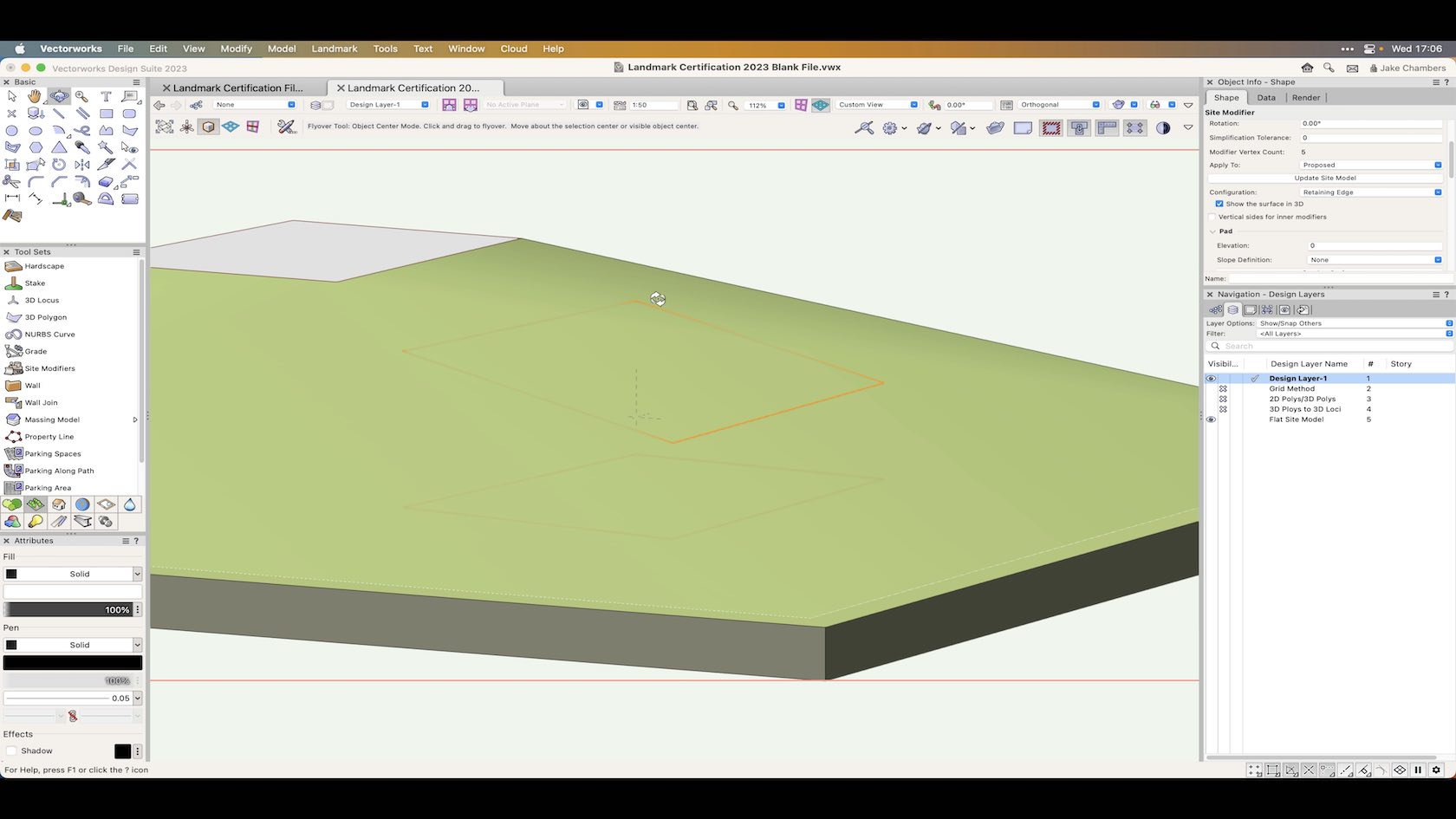 SITE MODIFIERS - PAD WITH RETAINING EDGE | Vectorworks University