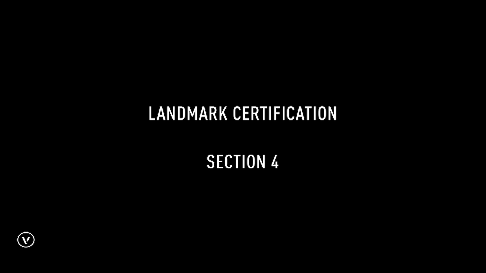LANDMARK CERTIFICATION SECTION 4 GUIDE | Vectorworks University