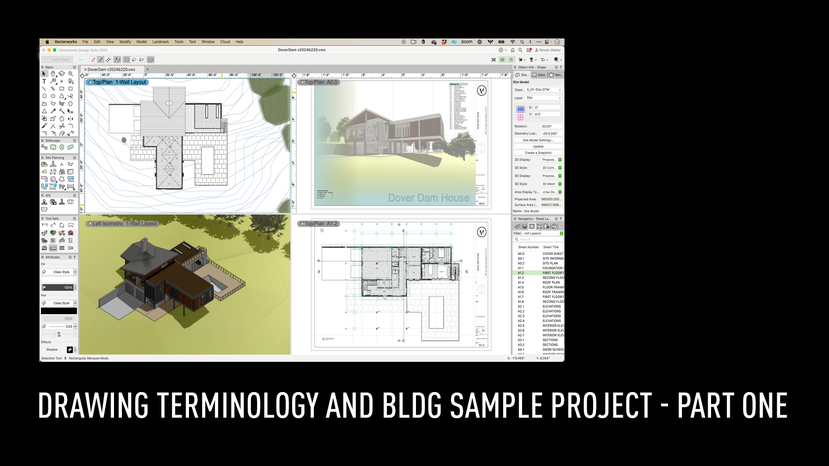 23_vcsa_Product-DrawingTerminologyArchitect | Vectorworks University