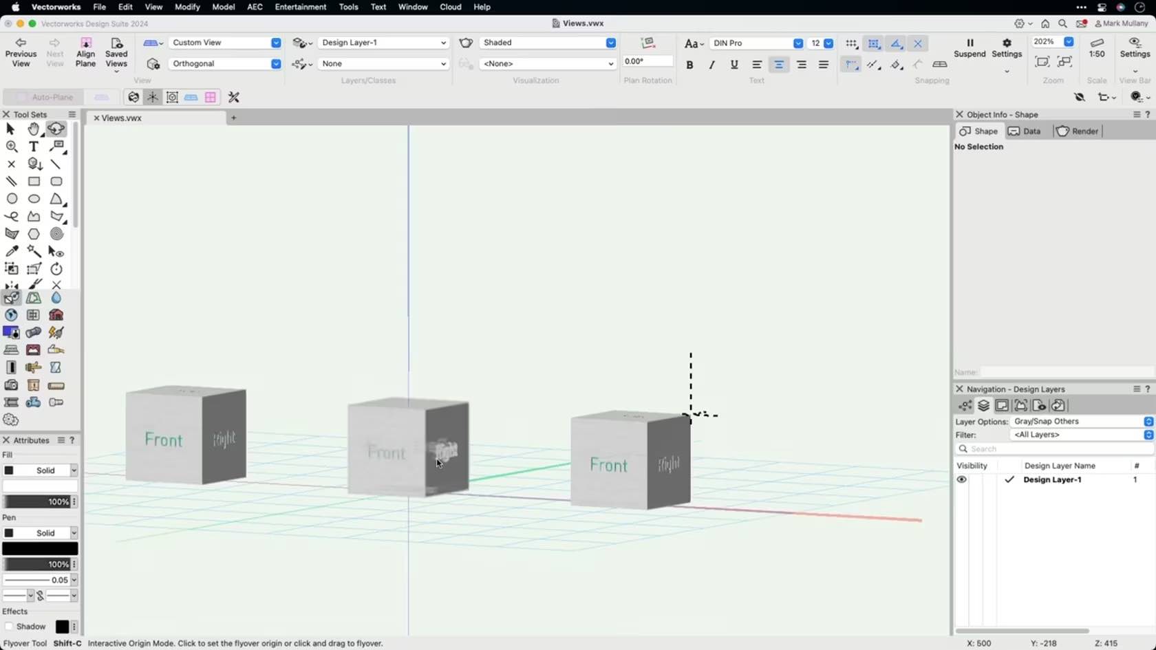 Flyover Tool 2024 Vectorworks University